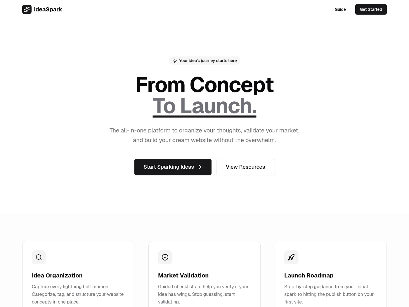 IdeaSpark Site