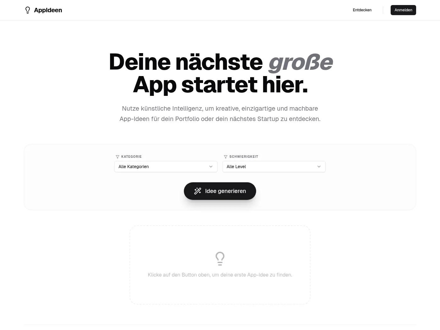 App Ideen Generator