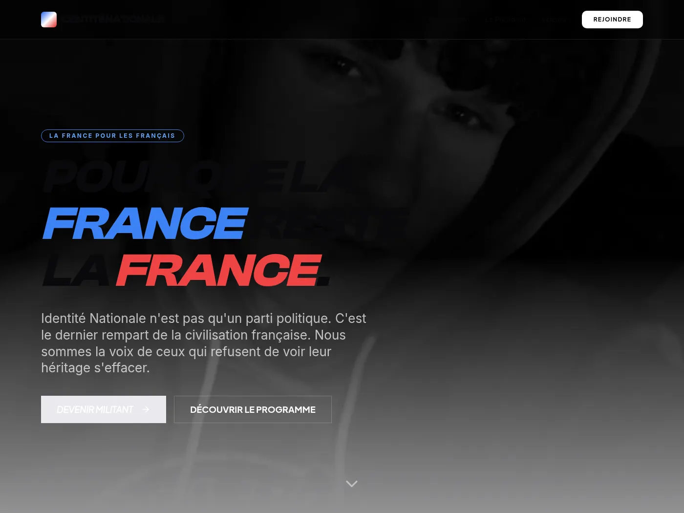 Identité Nationale Webpage