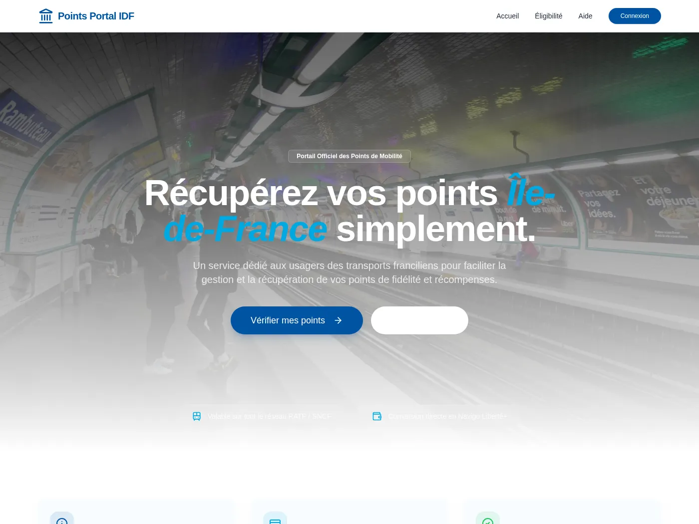 Île-de-France Points Portal