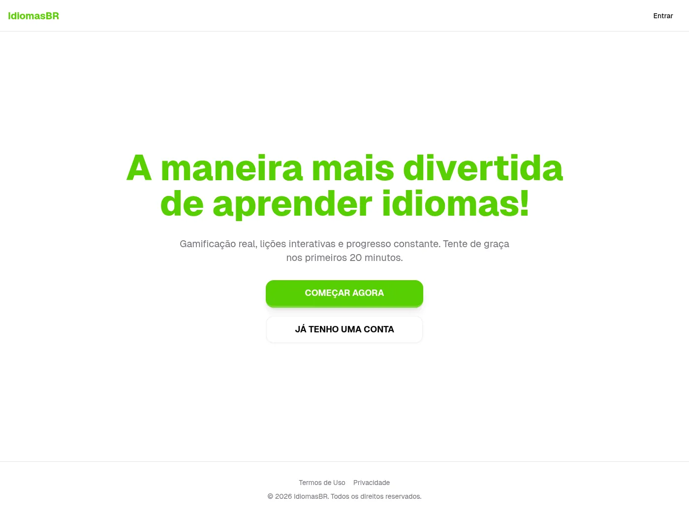 Idiomas Gamificados BR