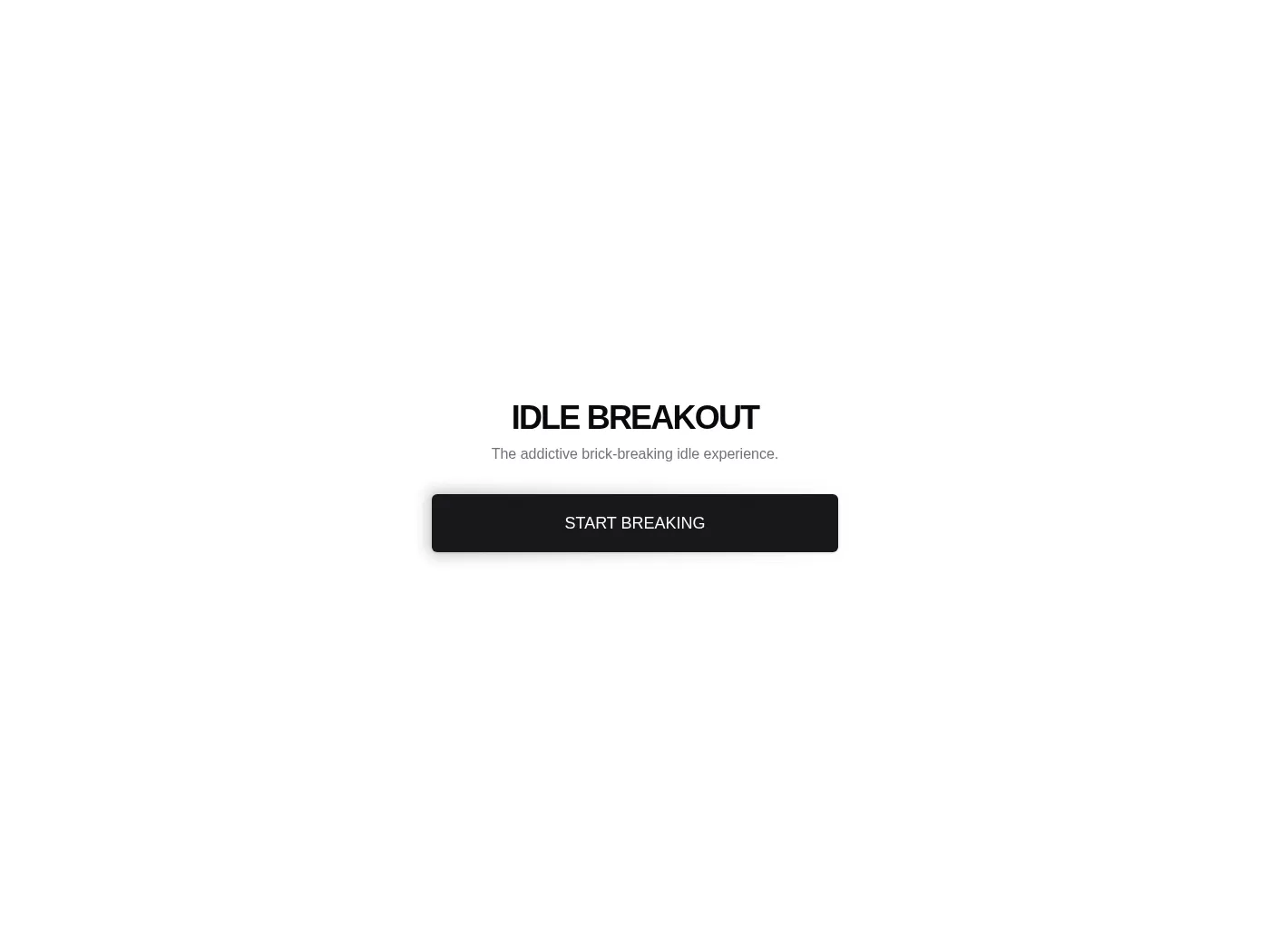 Idle Breakout Website