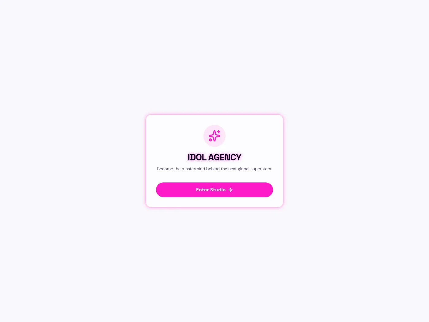 Idol Agency Simulator