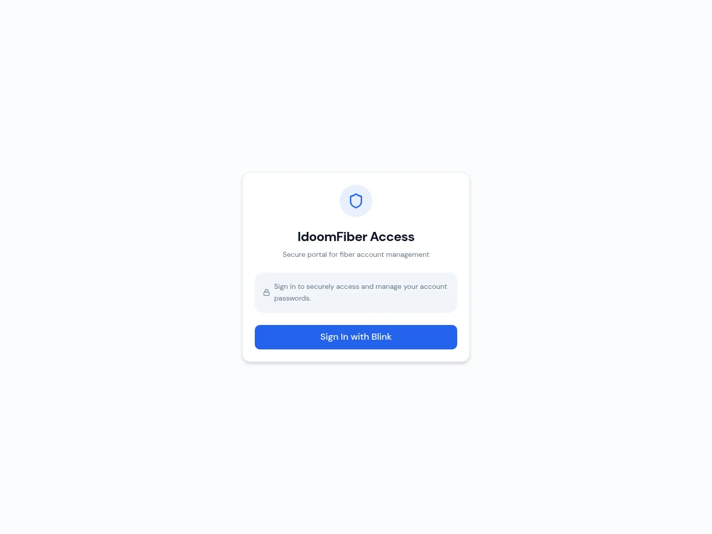 IdoomFiber Access Portal