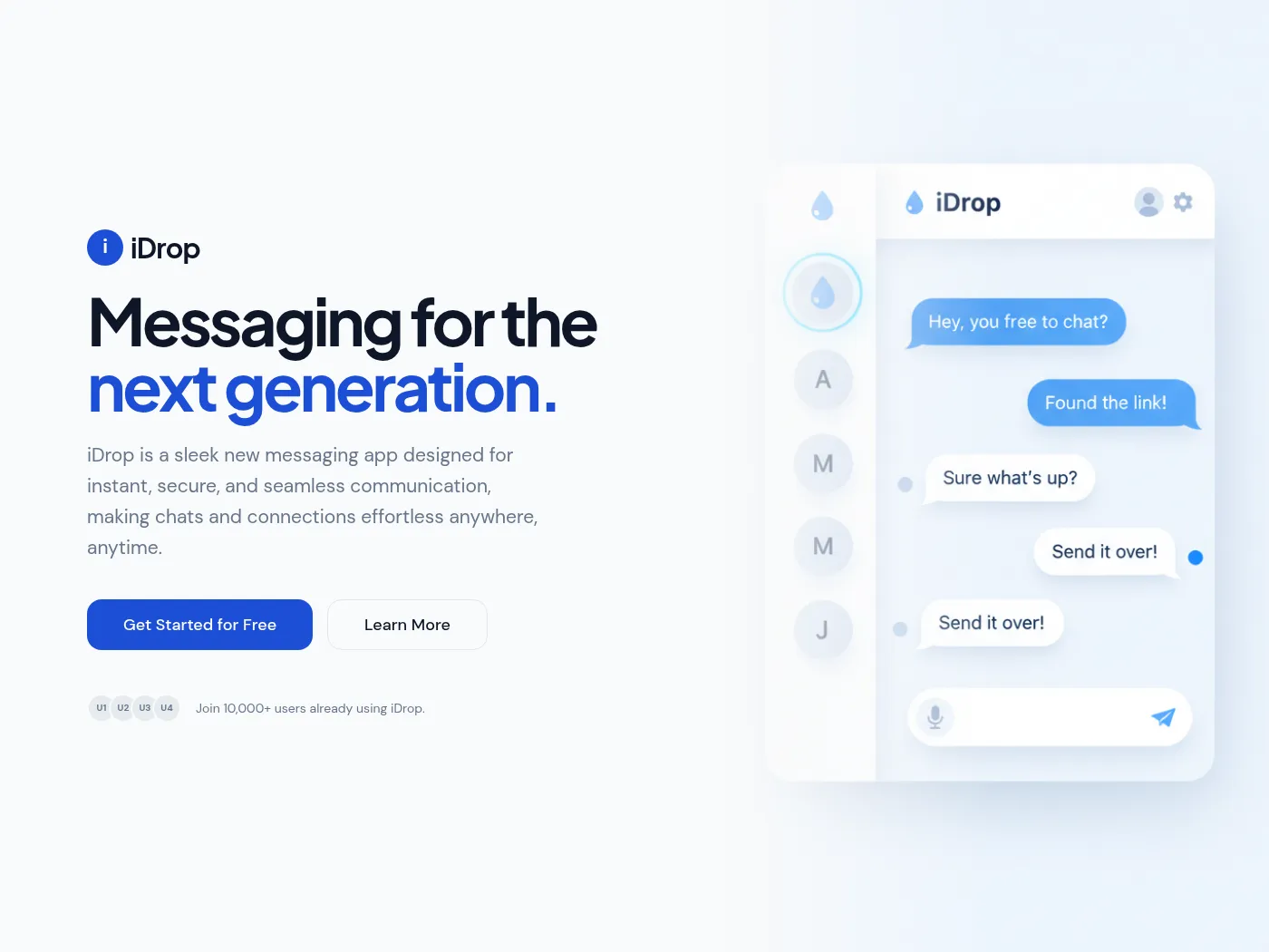 iDrop Messaging App