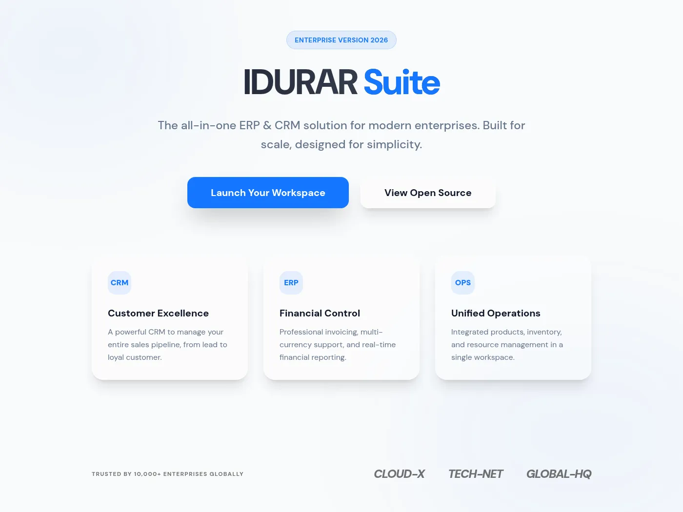 Idurar Enterprise Suite