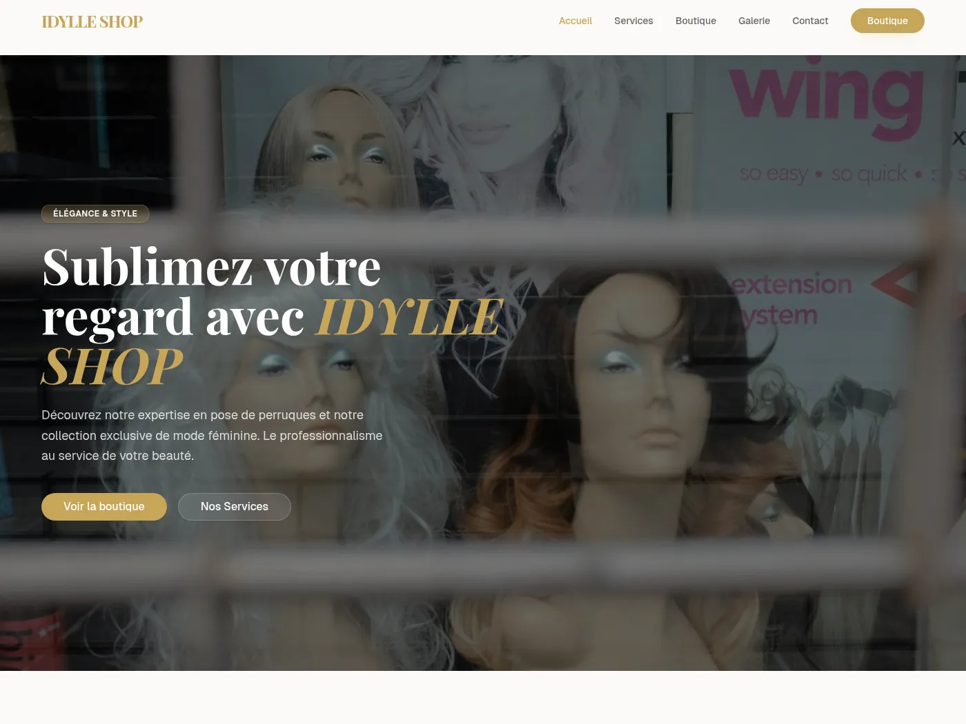 IDYLLE SHOP Web Store