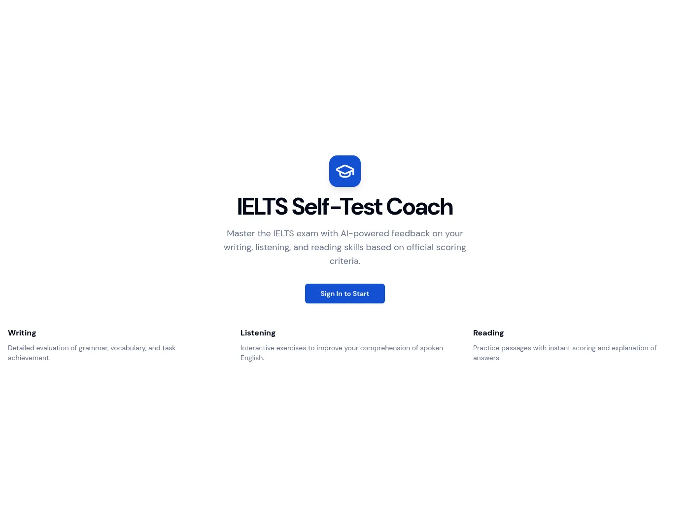 IELTS Self-Test Coach