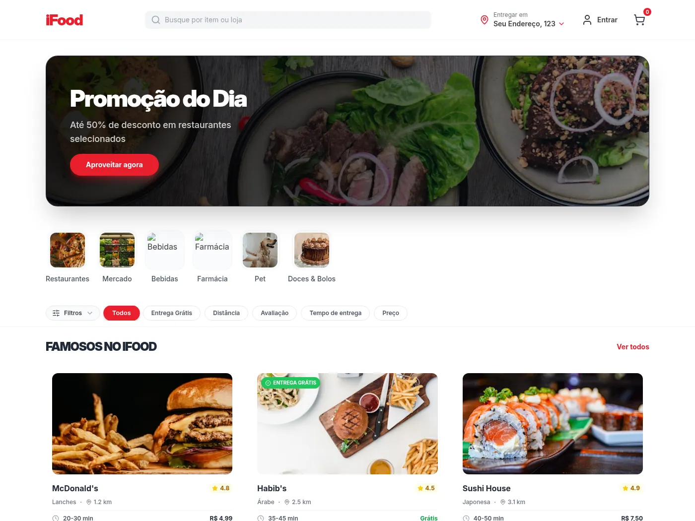 iFood Web Clone
