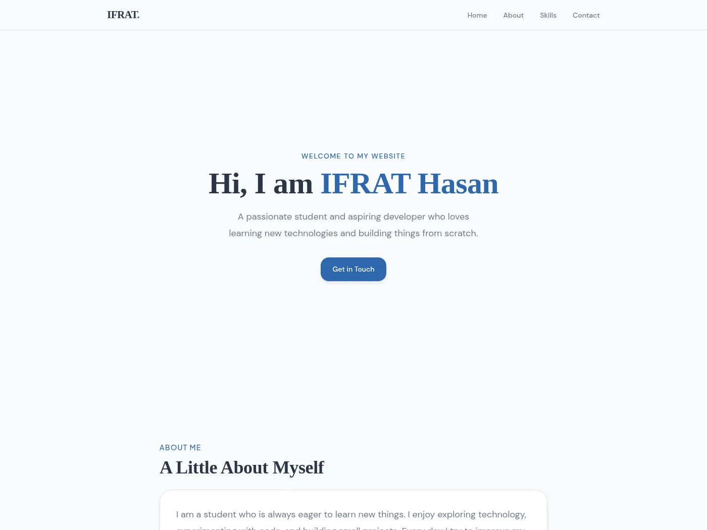 IFRAT Hasan Portfolio