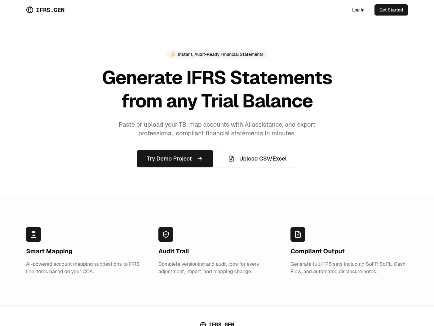 IFRS Statements Generator