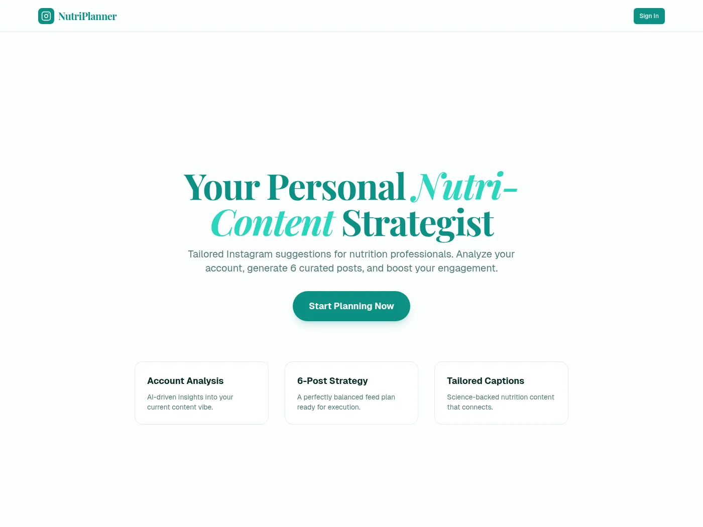 IG Content Planner