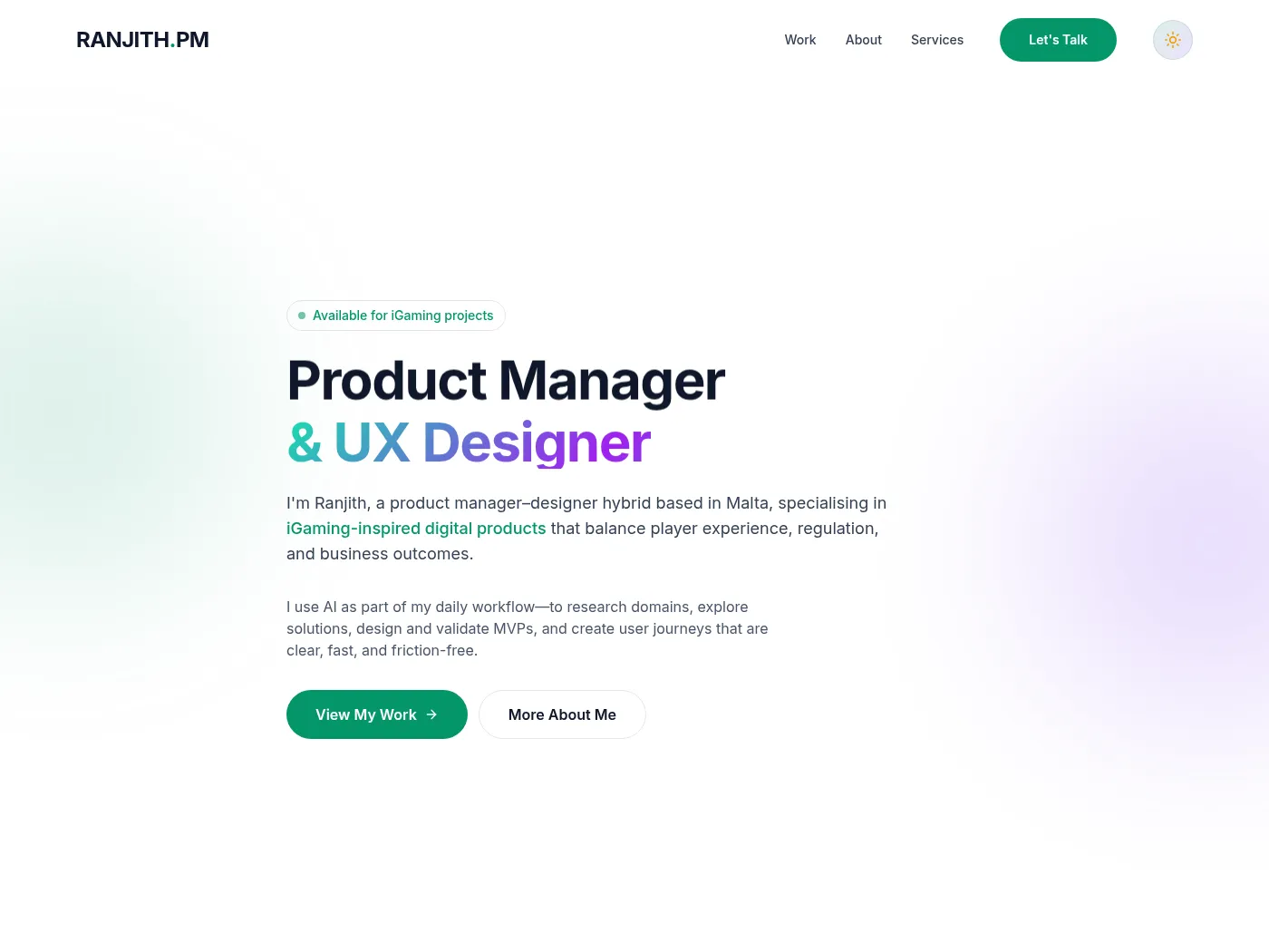 iGaming Design Portfolio