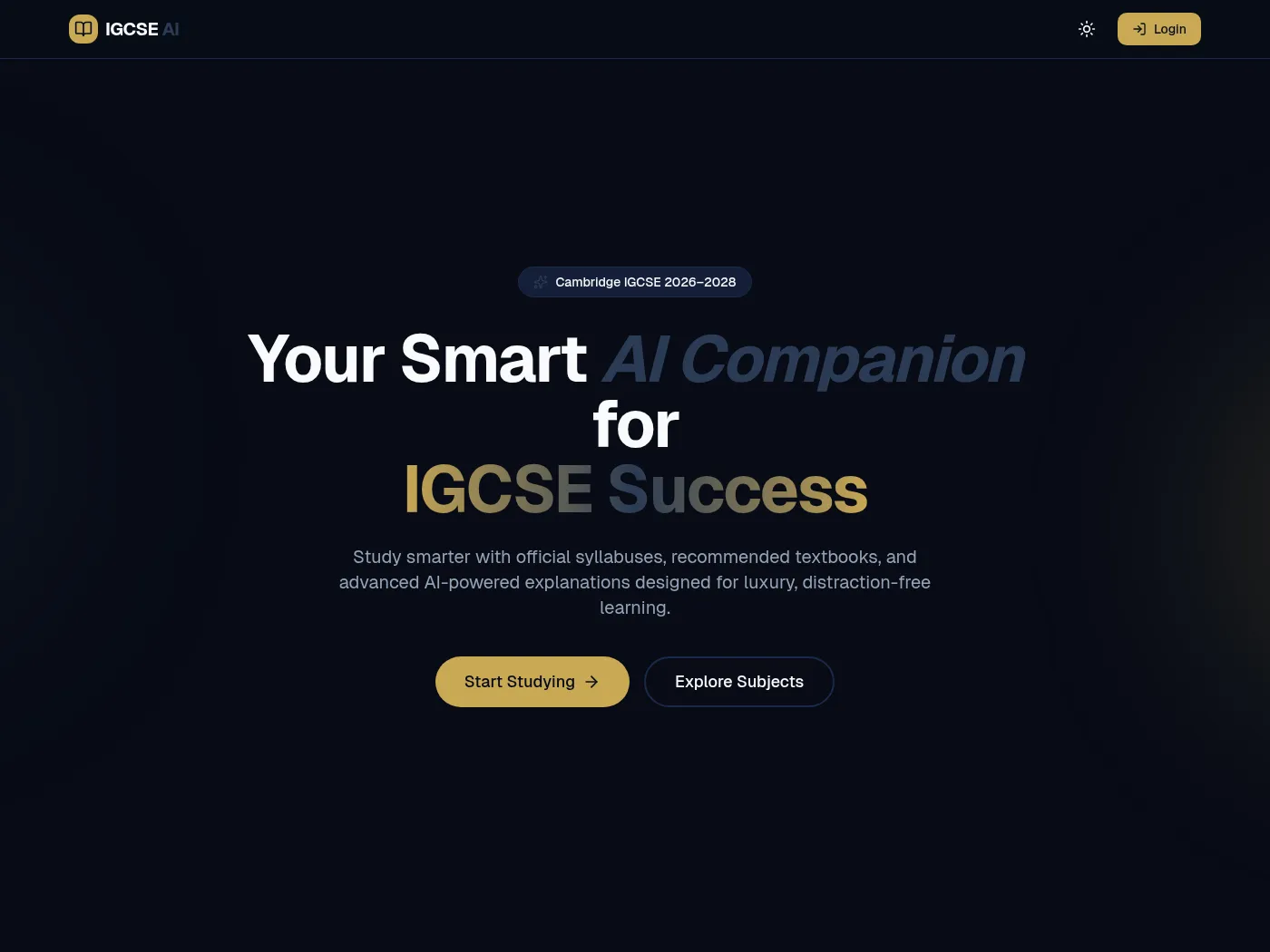IGCSE AI Study Suite
