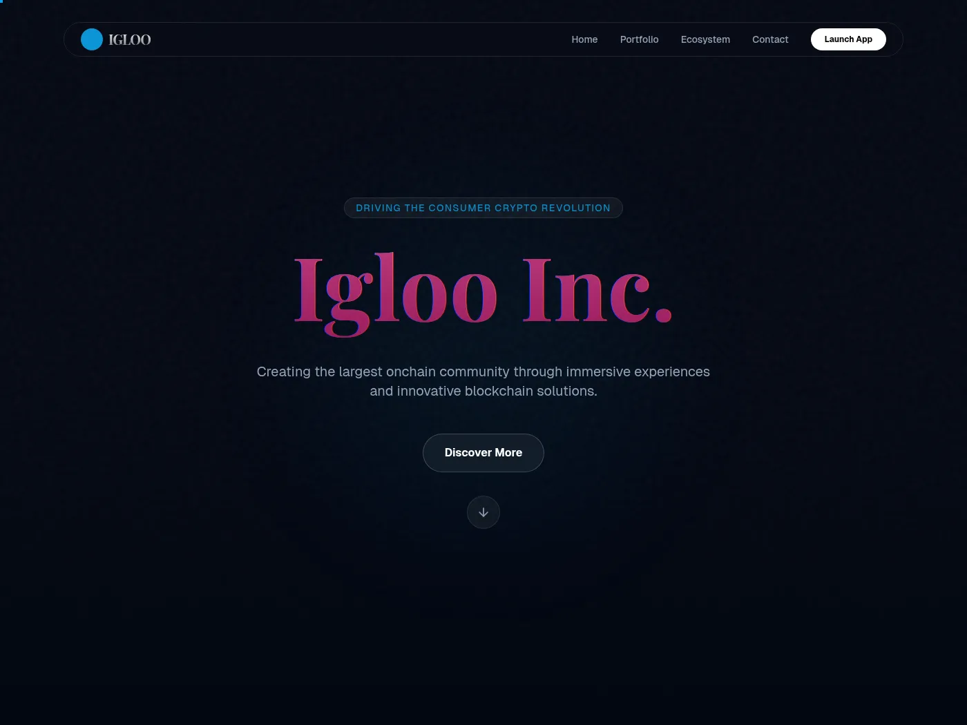 Igloo-Inspired Web Platform