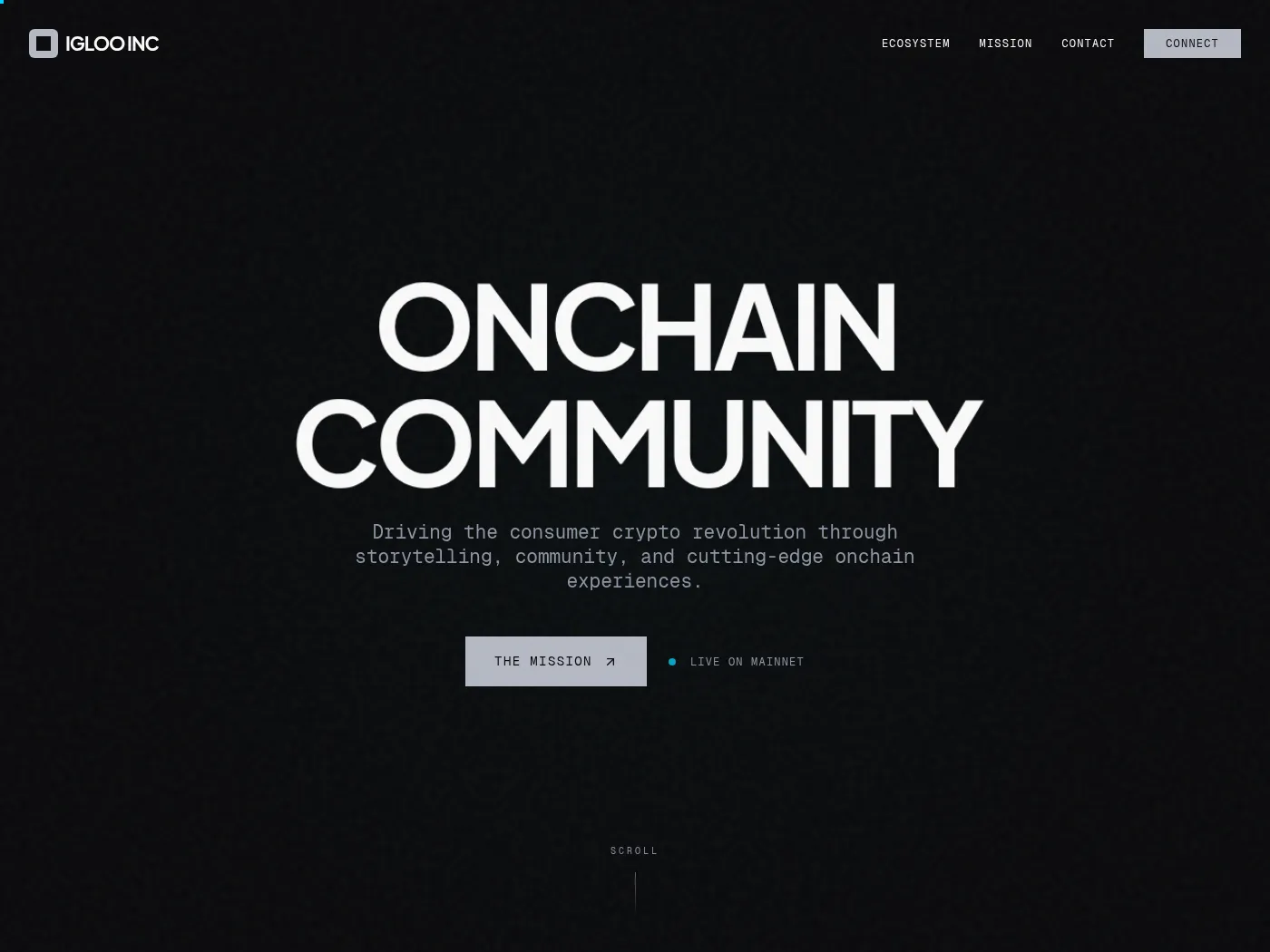 Igloo Inspired Website