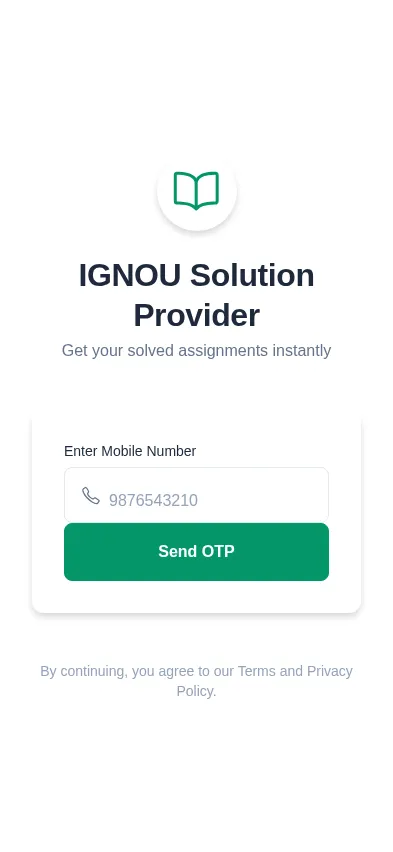 IGNOU Assignment App