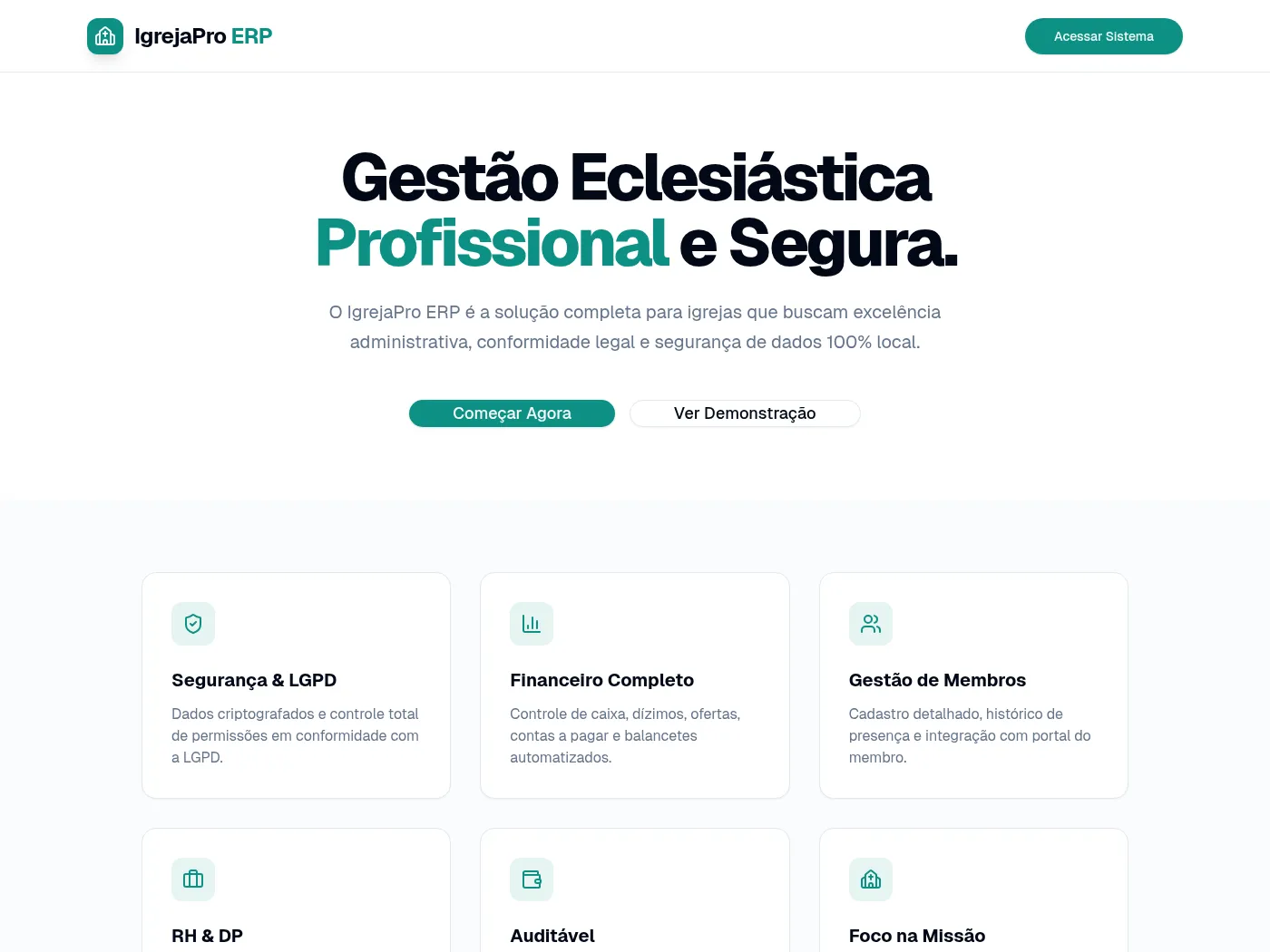 IgrejaPro ERP