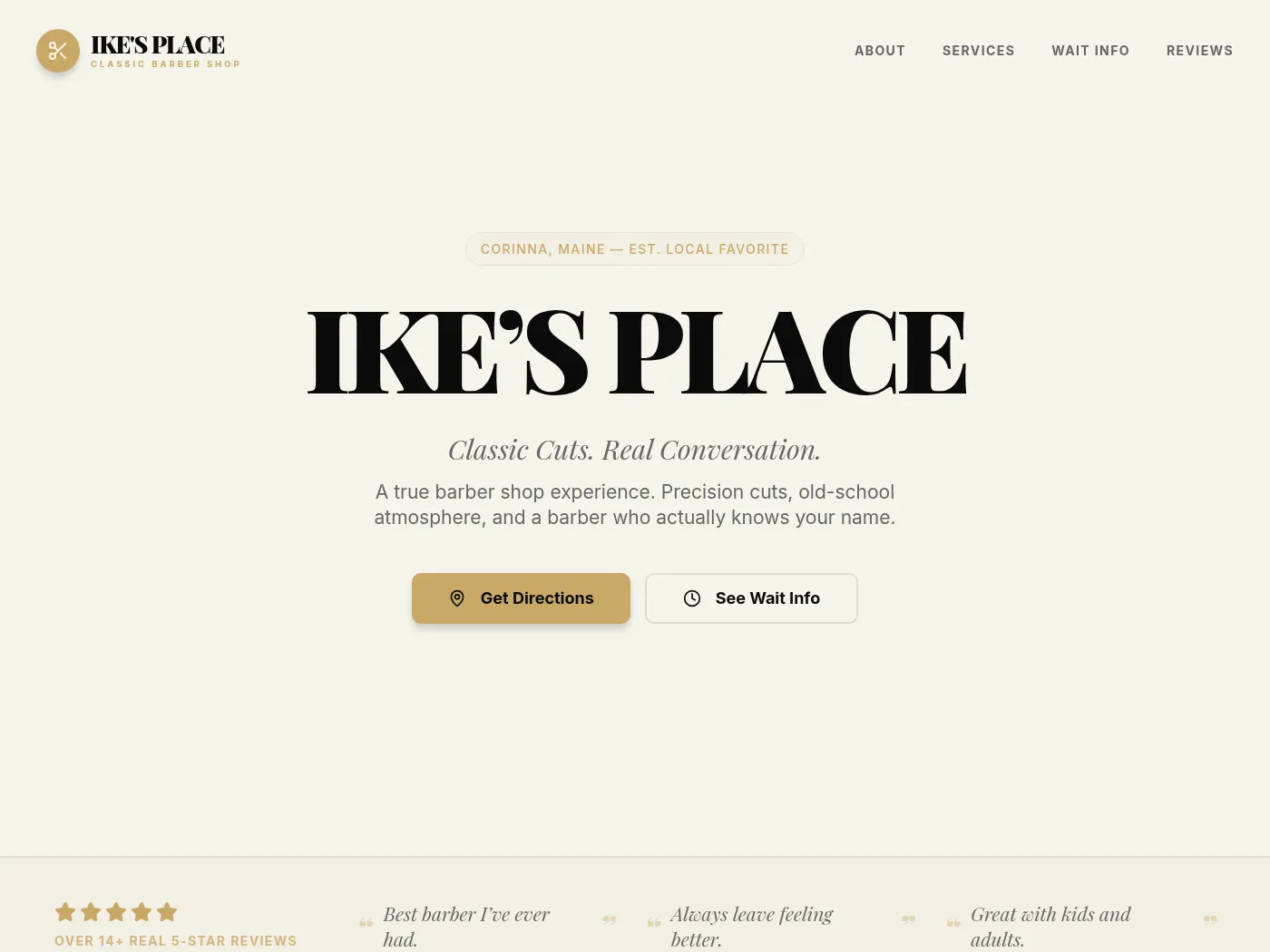 Ike's Place Website