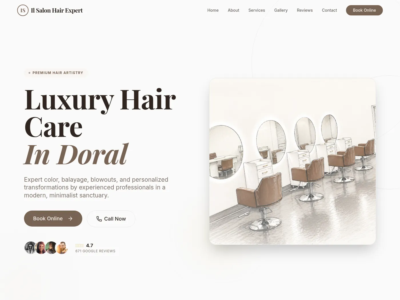 Il Salon Luxe Website