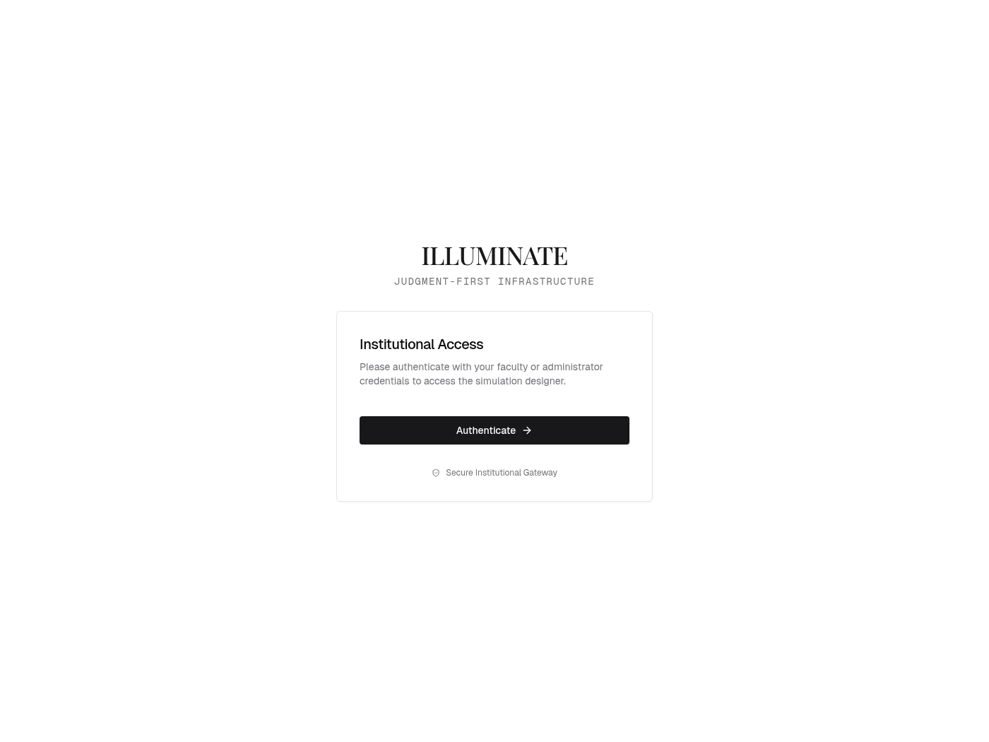 Illuminate Judgment Platform