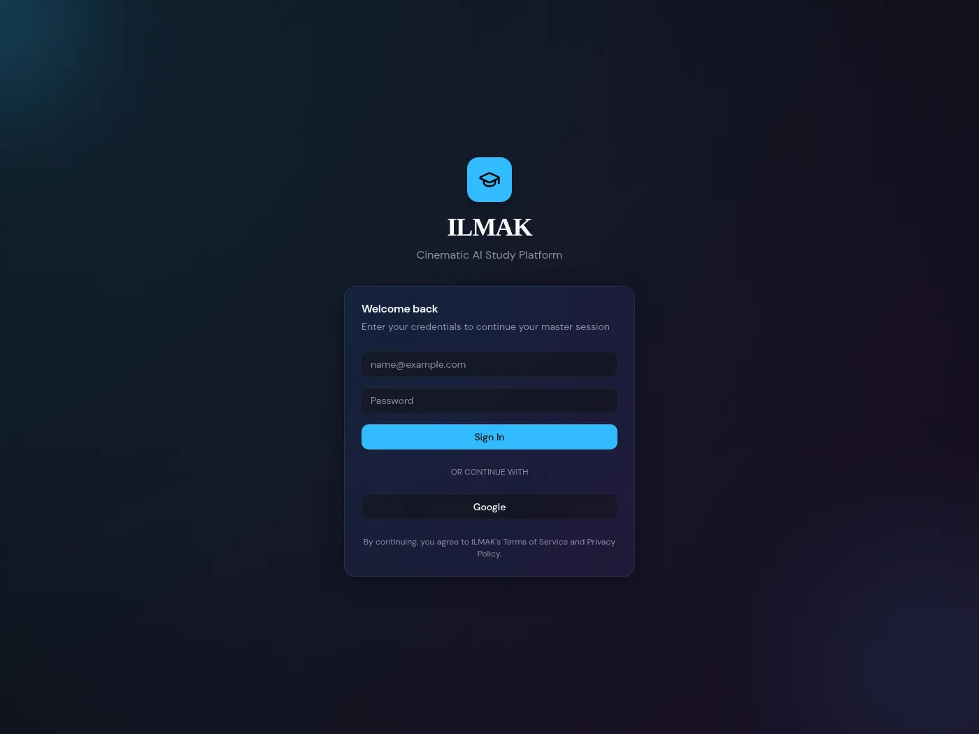 ILMAK AI Study Platform