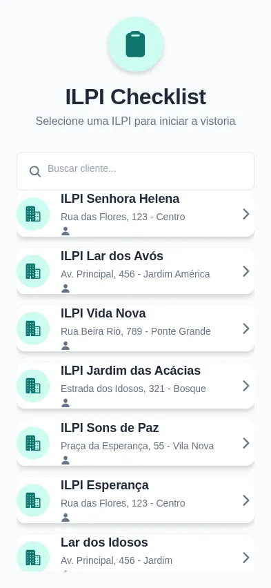 ILPI Maintenance Checklist App