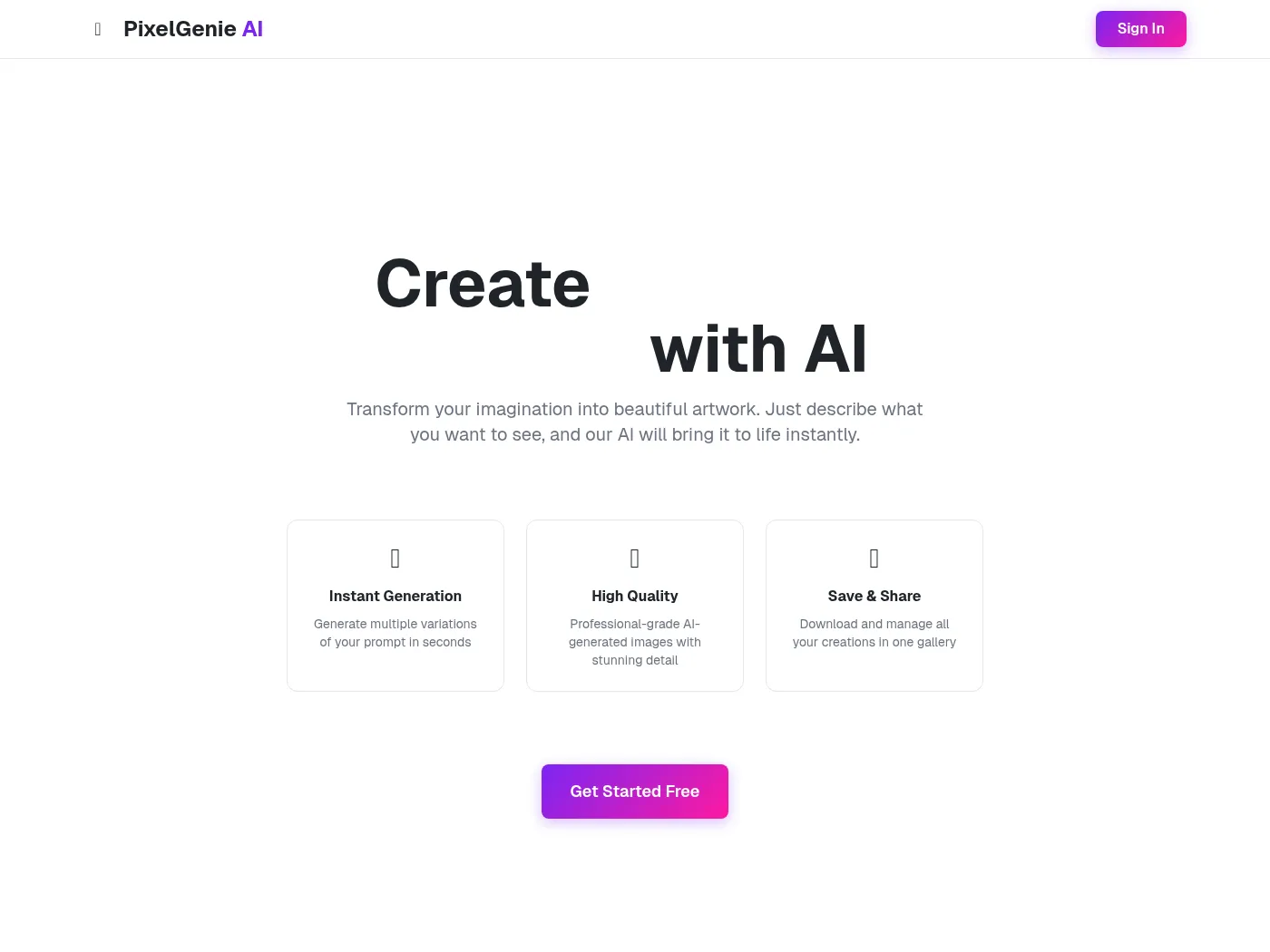 PixelGenie AI