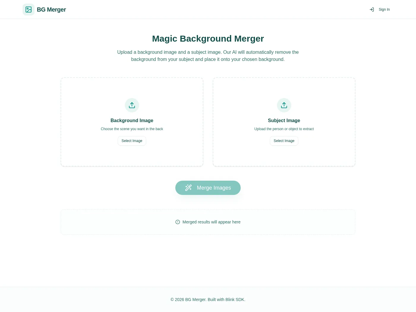 Image Merge BG App
