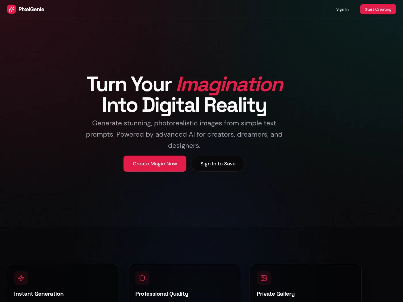 PixelGenie AI Creator