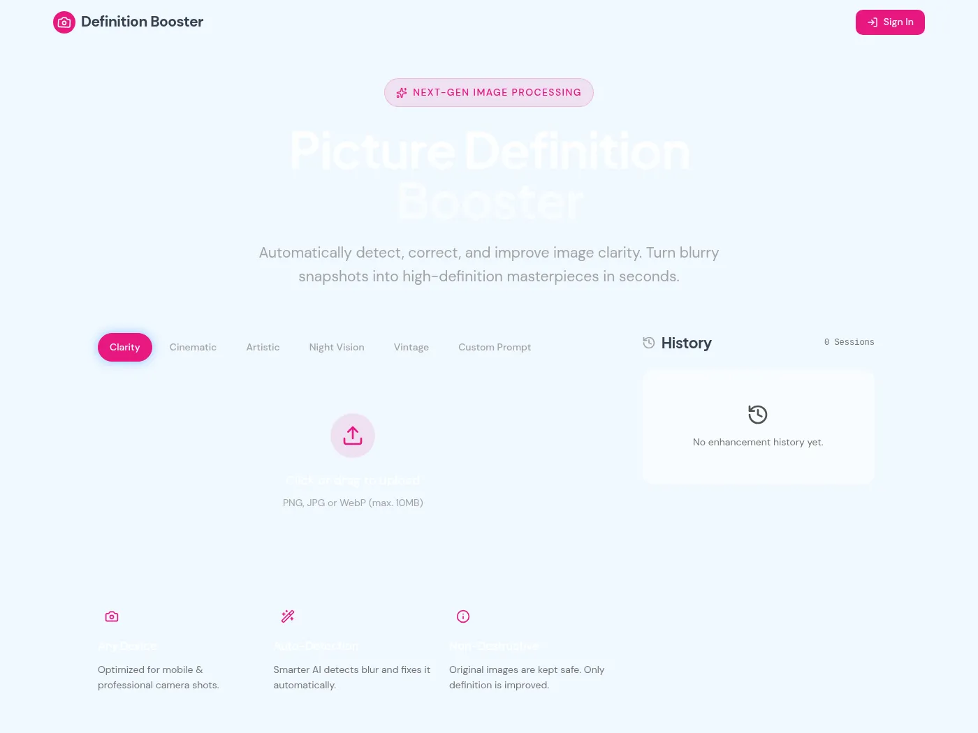 Picture Definition Booster