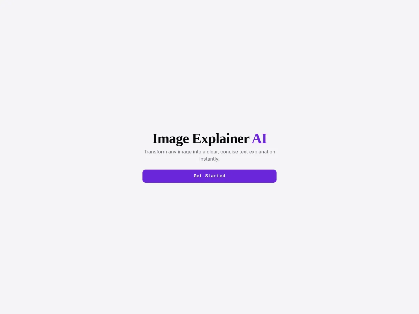 Image Explainer AI