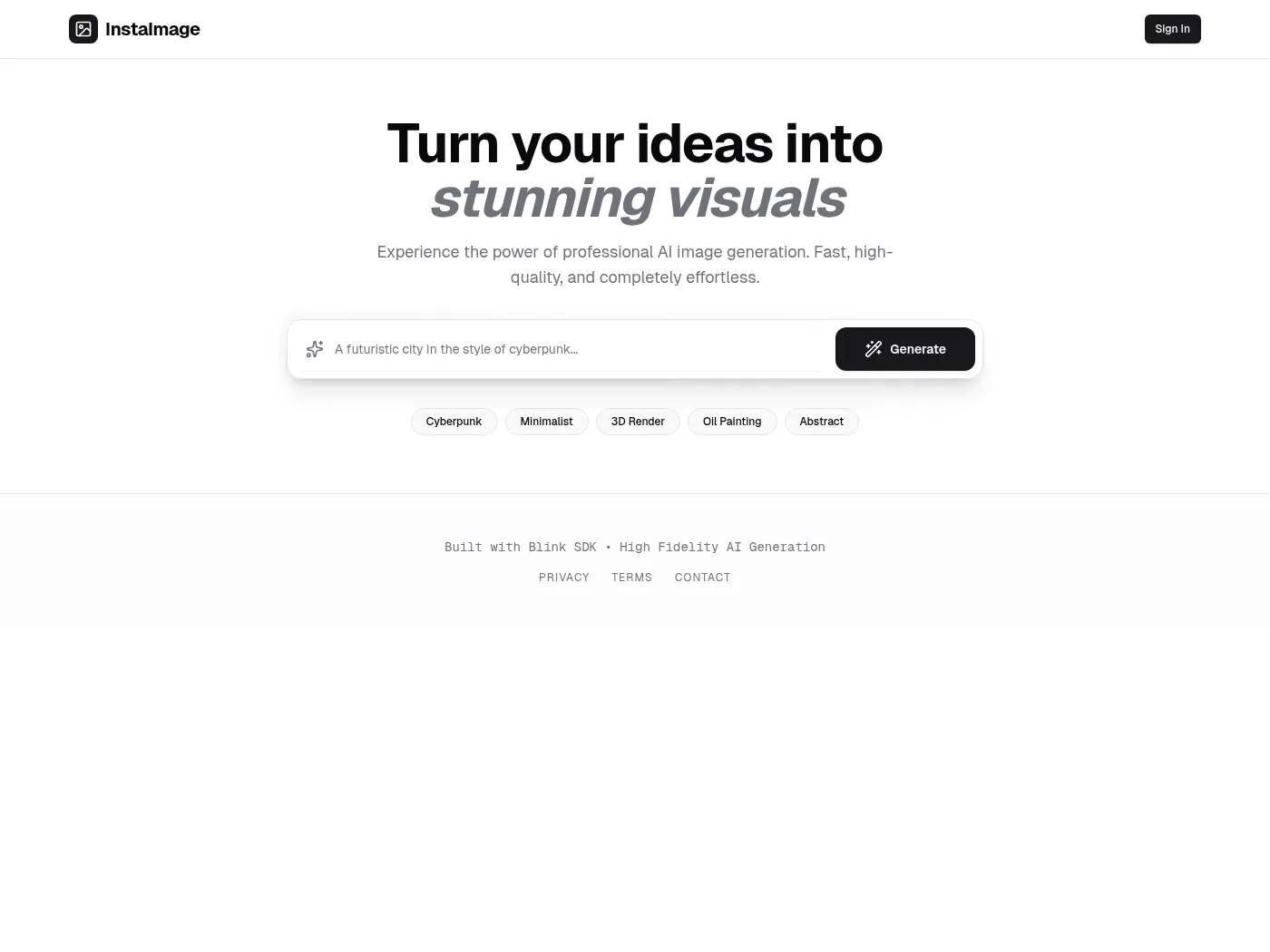 InstaImage Generator