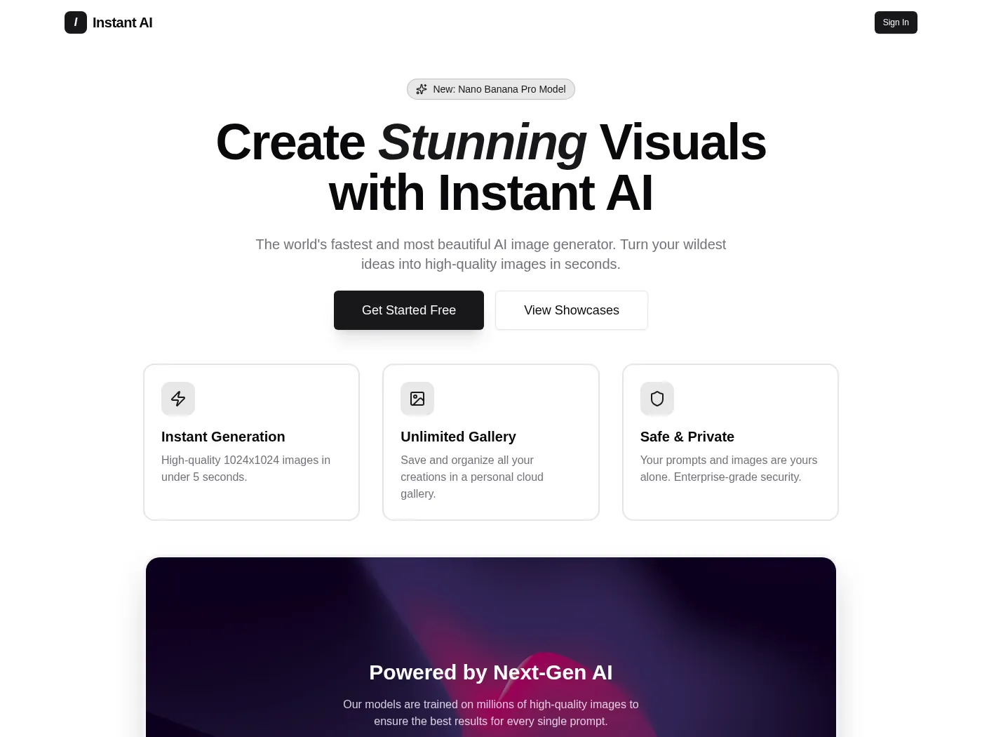 Instant Image Generator