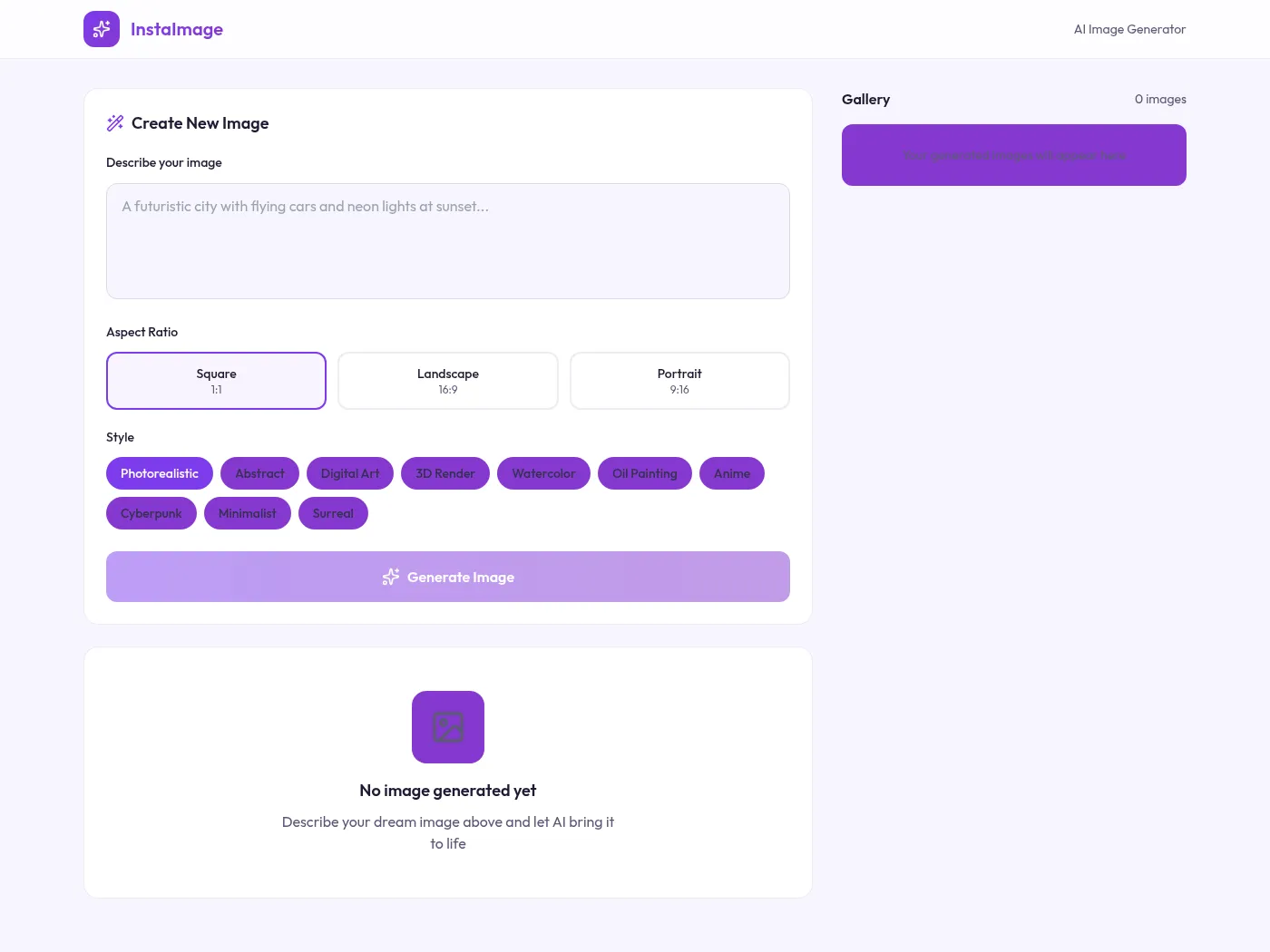 InstaImage Generator