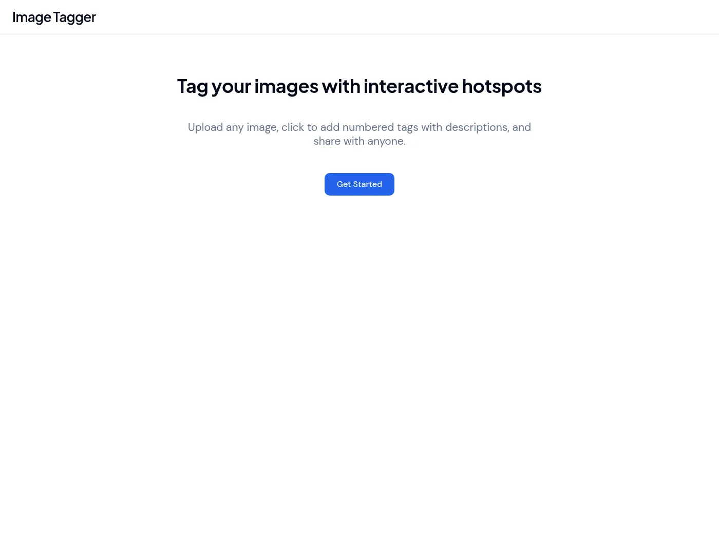 Image Tagger App