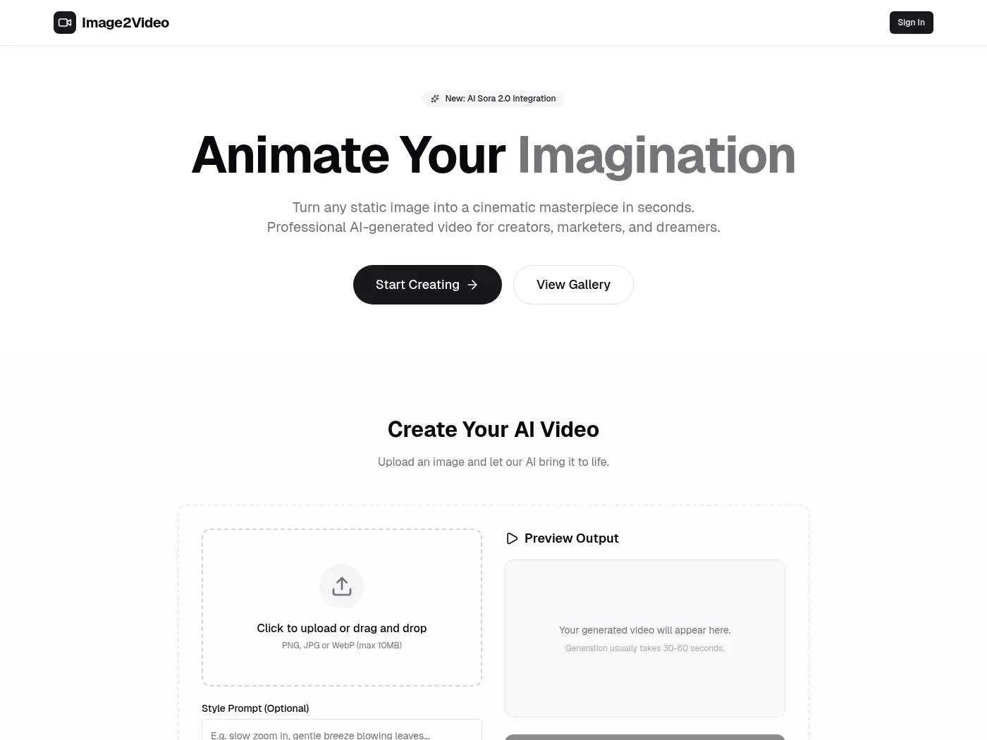 Image2Video AI Studio