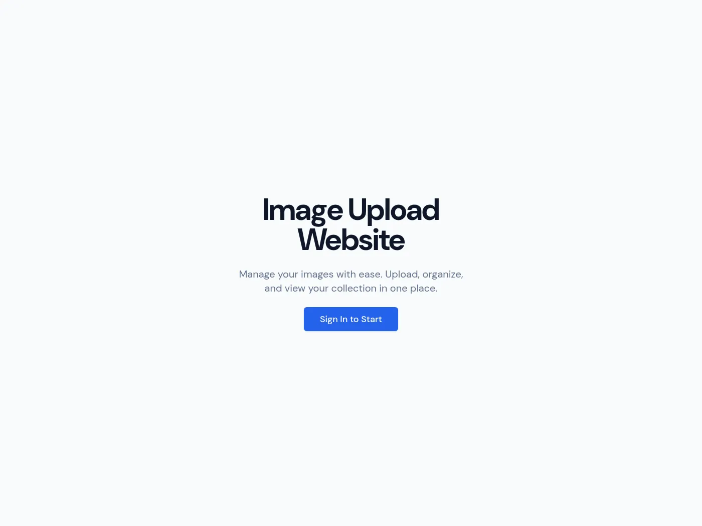 Image Upload Website