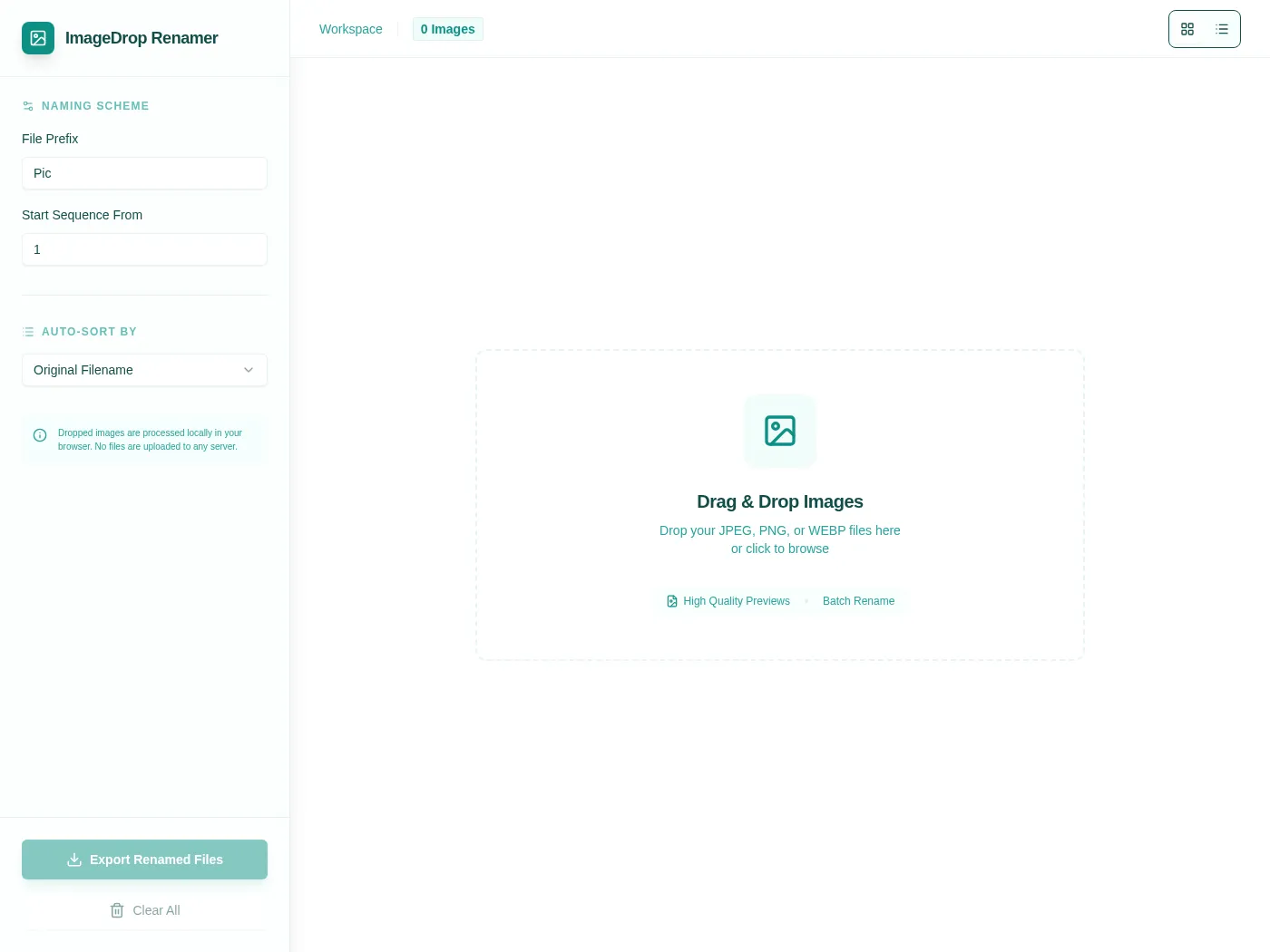 ImageDrop Renamer