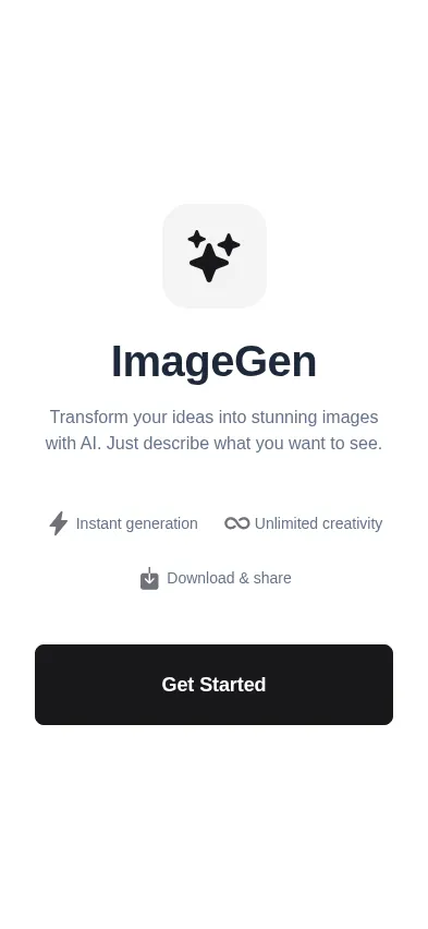 ImageGen Mobile App