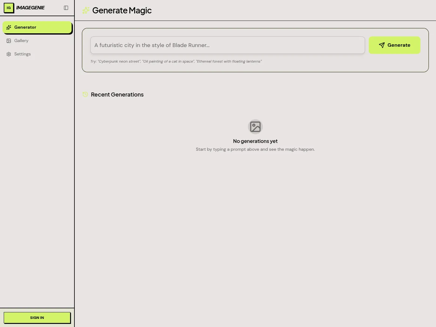 ImageGenie App