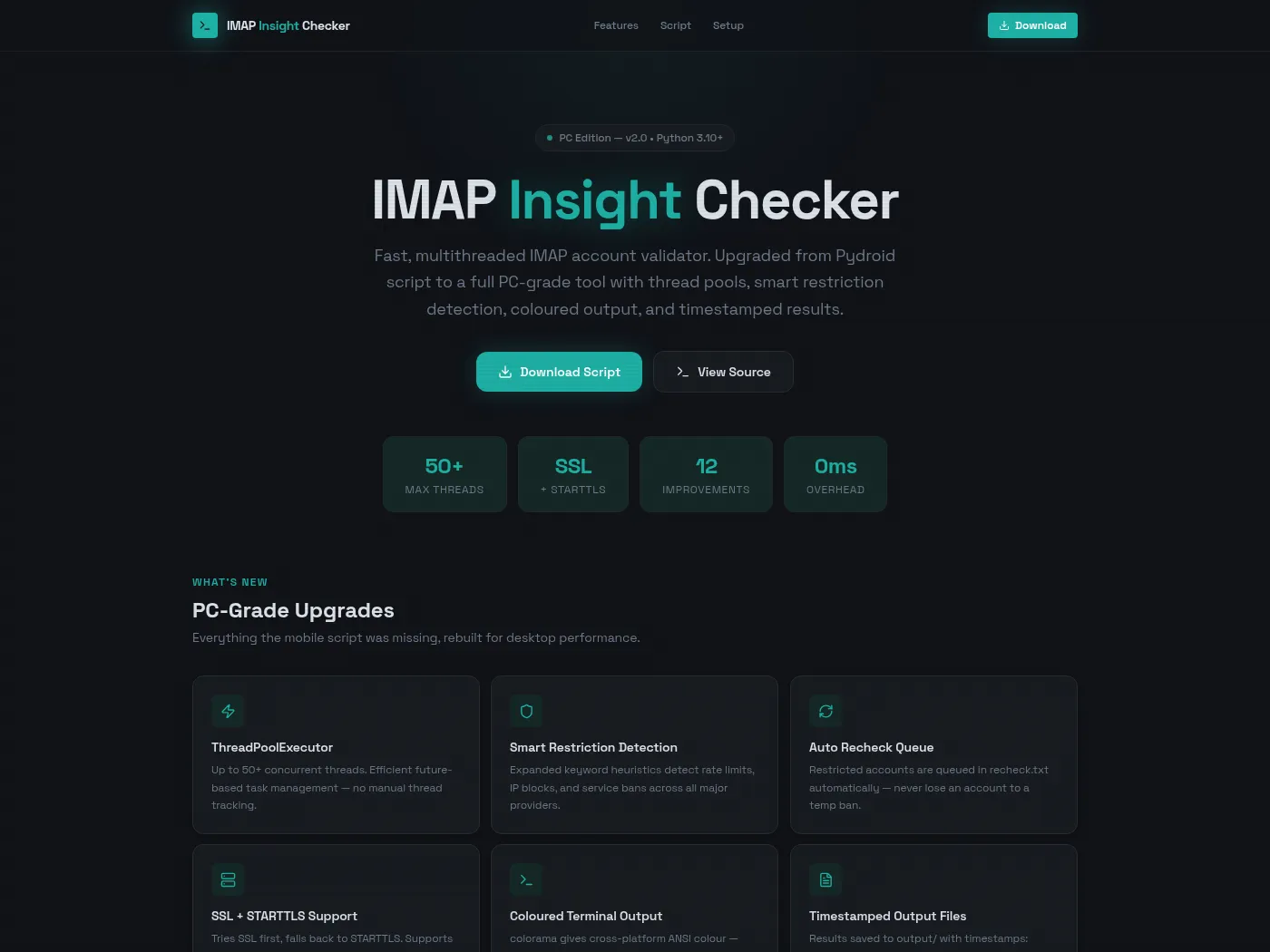 IMAP Insight Checker