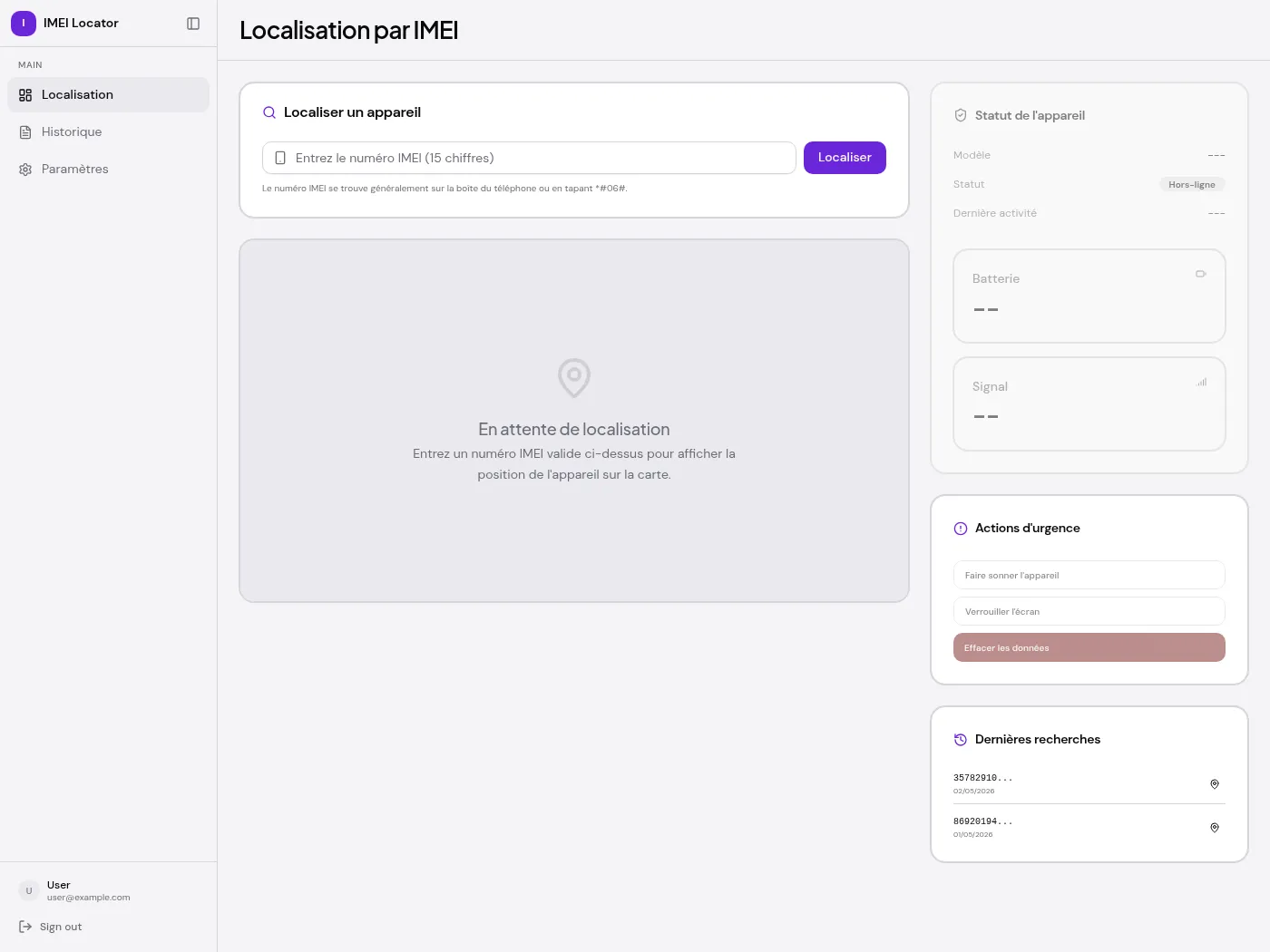 IMEI Phone Locator