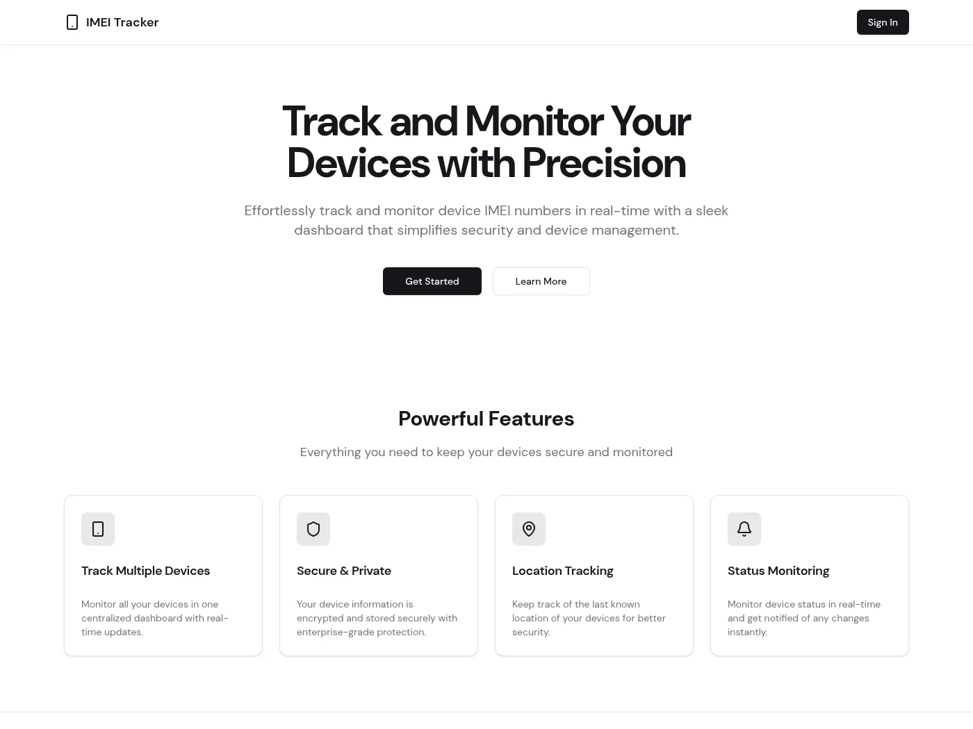 IMEI Tracker Dashboard