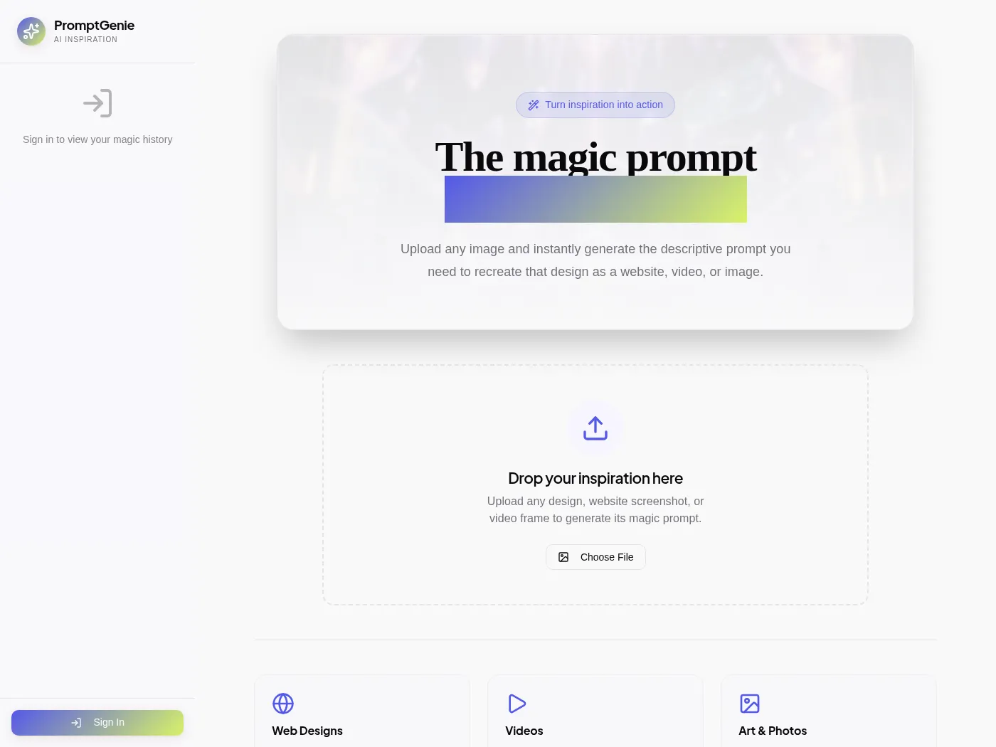 PromptGenie AI Tool
