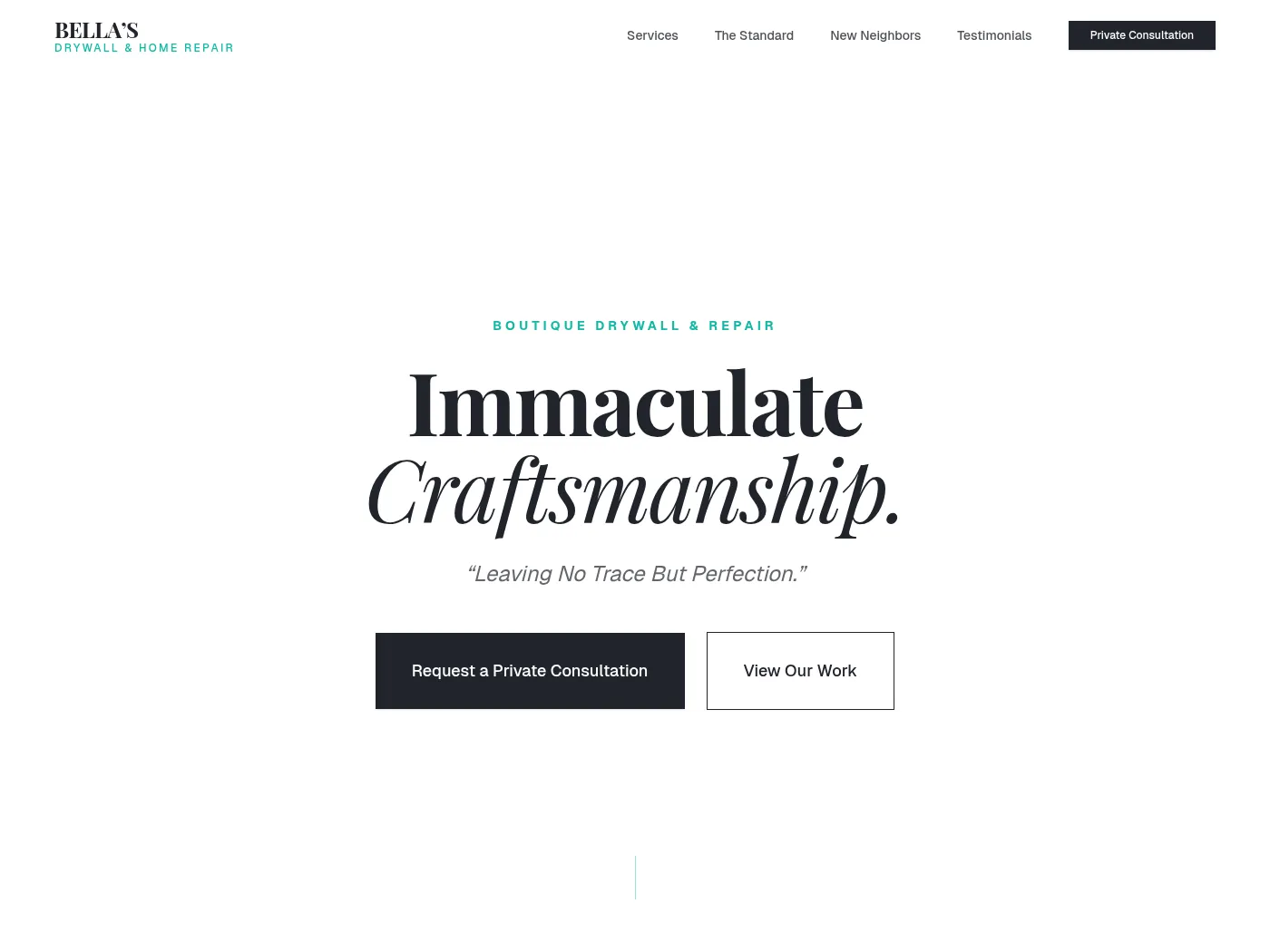 Immaculate Portfolio Web