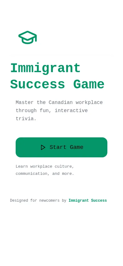 Immigrant Success Game