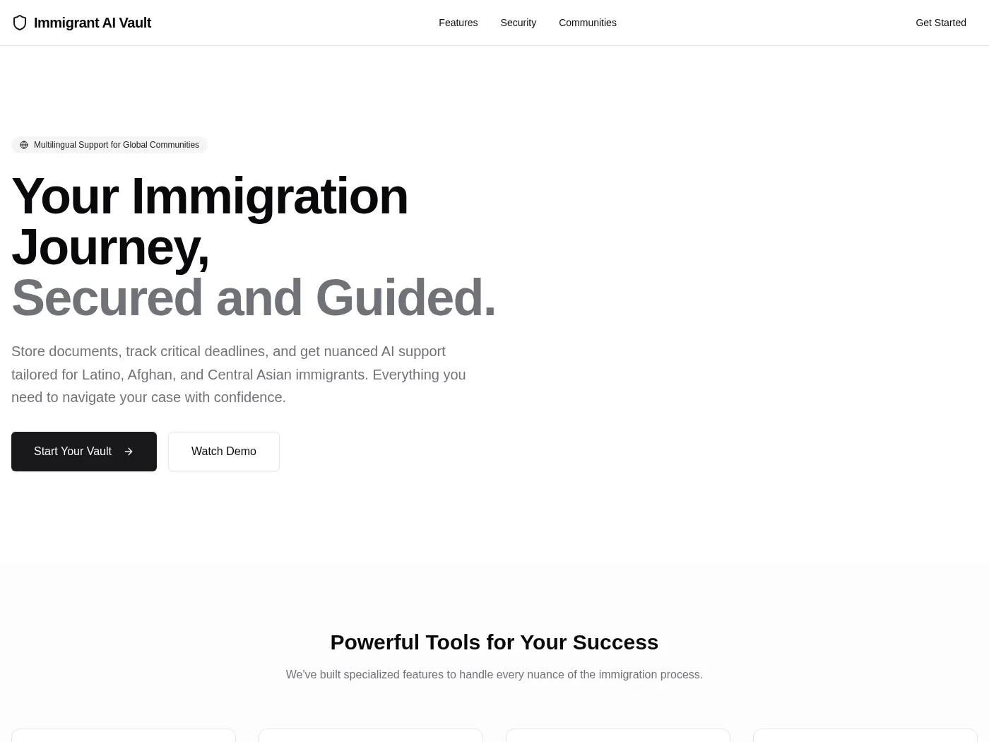 Immigrant AI Vault