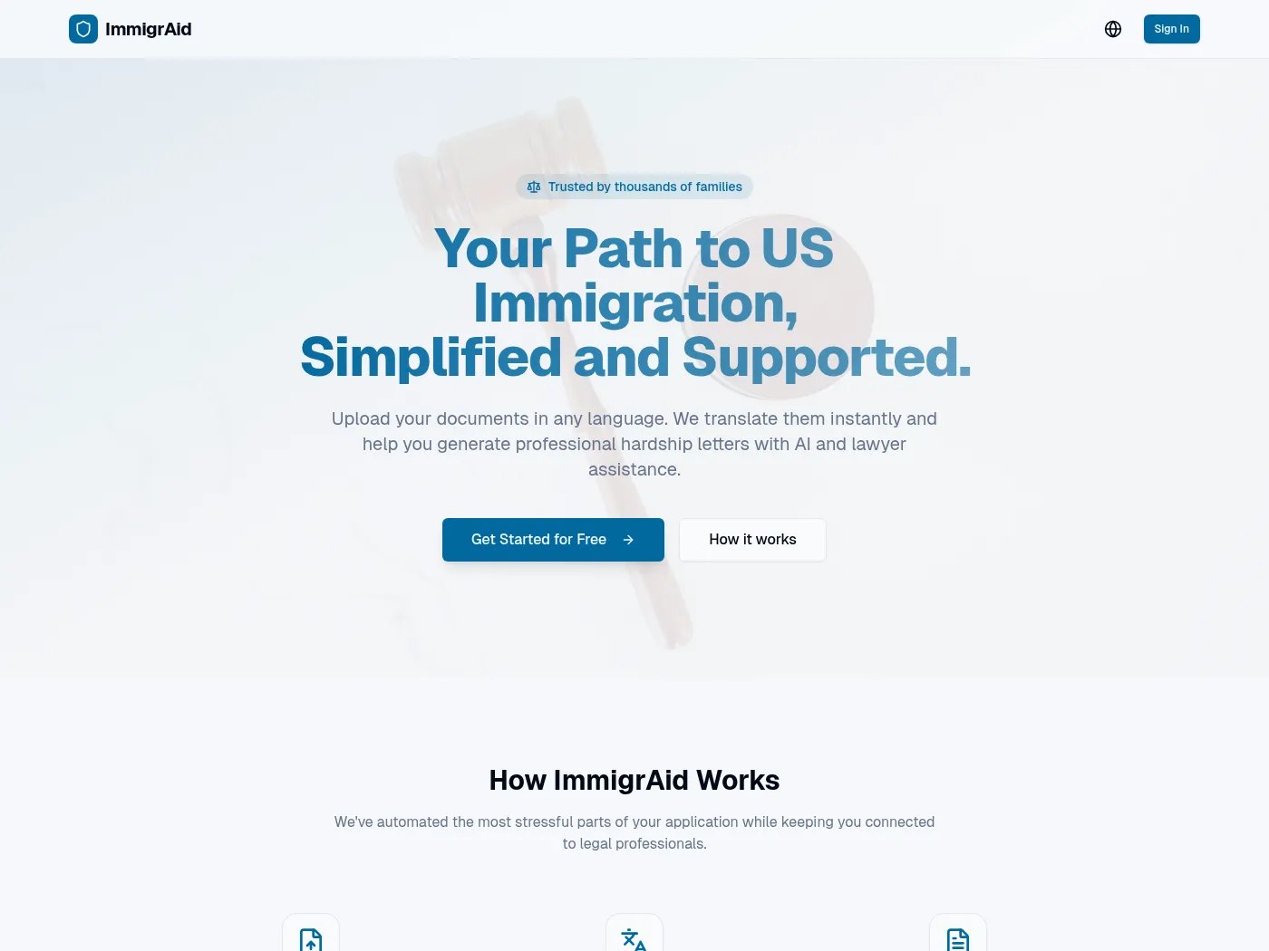 ImmigrAid Platform