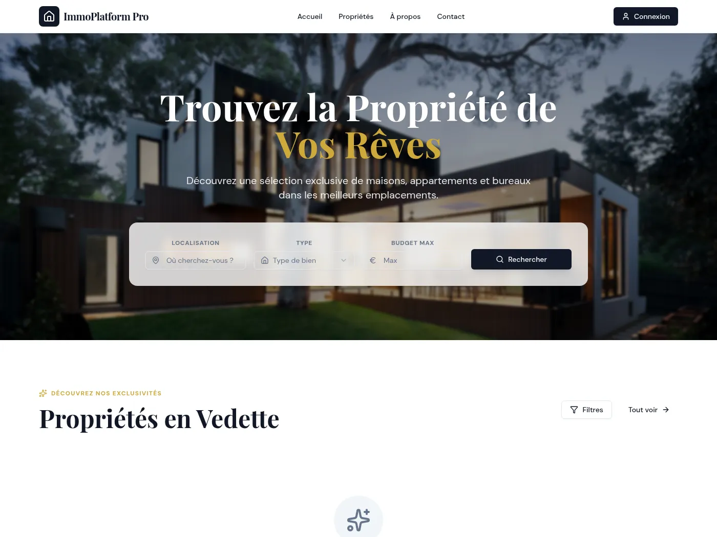Immobilier Platform Pro